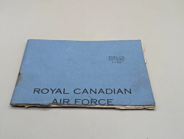 VINTAGE WW2 ROYAL Canadian Air Force Log Book A.R. MacKenzie $125.00 ...