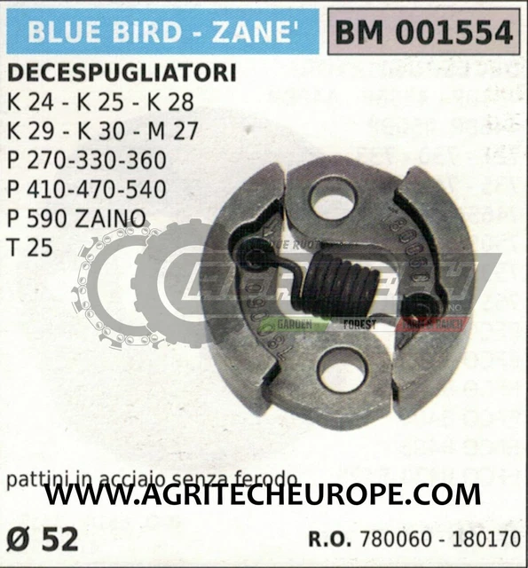 180170 FRIZIONE DECESPUGLIATORE Blue Bird Zane' K24 K25 K28 K29 K30 M27 ...