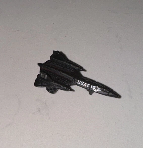 MICRO MACHINES Avion SR-71 Blackbird Mini fighter jet plane Galoob $10. ...