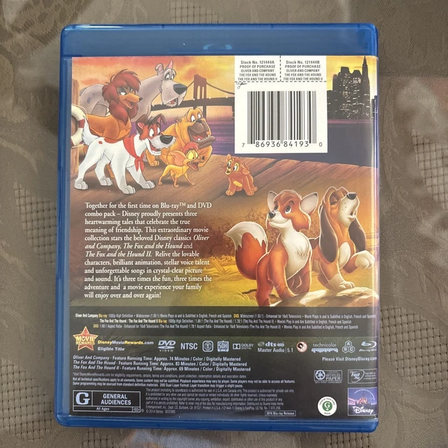 DISNEY'S - THE Fox and the Hound 1 & 2 / Oliver and Company (5-Disc Blu ...