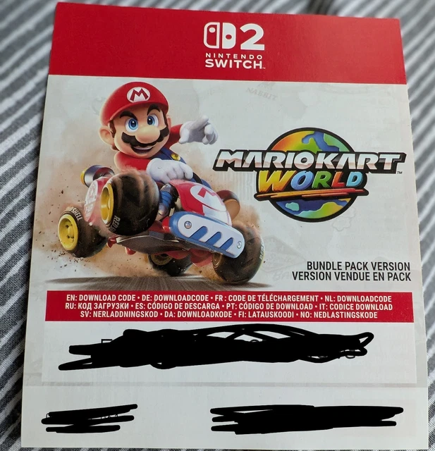 NINTENDO SWITCH 2 Mario Kart World Digital Full Game Code, UK/Pal ...