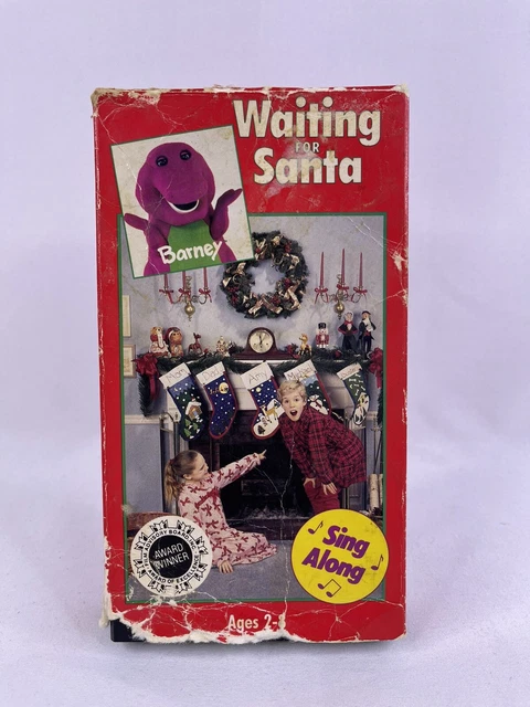 BARNEY WAITING FOR Santa Vhs Barney & Friends Christmas Home Video Sing ...