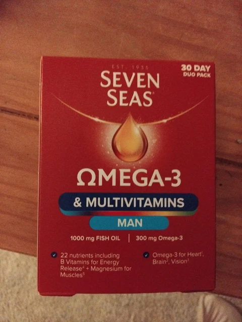 SEVEN SEAS OMEGA-3 and Multivitamins Man 30-day Duo Pack £11.85 ...