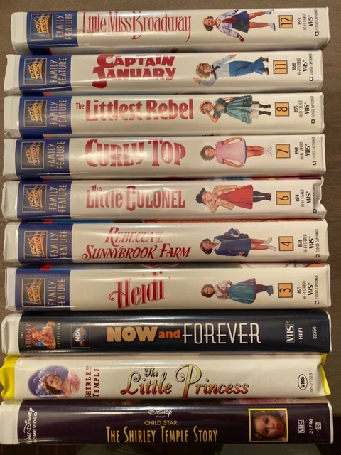 SHIRLEY TEMPLE VHS Collection 10 Tapes Clam Shell Cases £18.20 ...
