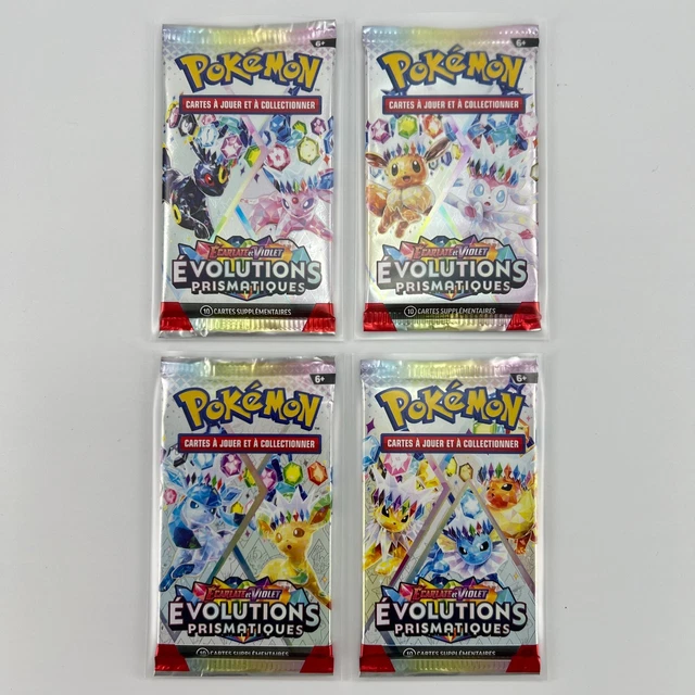 POKEMON TCG ARTSET 4x Booster EV8.5 Prismatic Evolutions New & Sealed ...