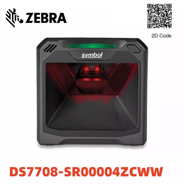ZEBRA SYMBOL DS7708-SR00004ZCWW 2D Desktop Device Barcode Scanner W ...