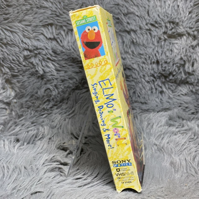 SESAME STREET ELMOS World - Singing, Drawing More VHS Tape 2000 Cartoon ...