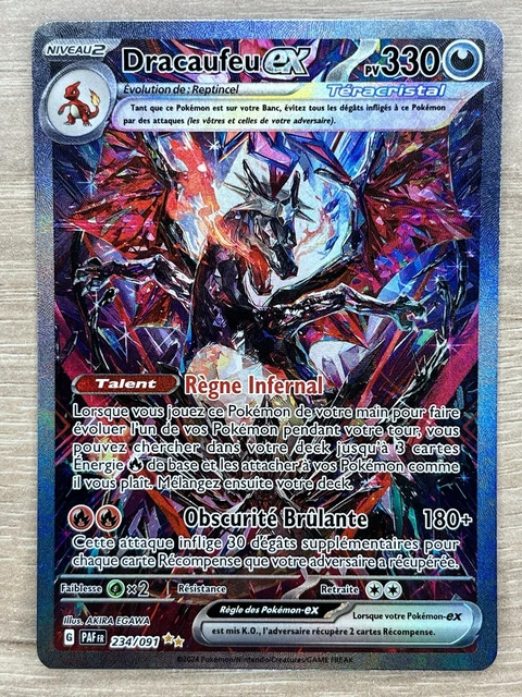 CARTE POKEMON DRACAUFEU EX 234/091 alt Destinées De Paldéa EV 4.5 NEUVE EUR 1,00 - PicClick FR