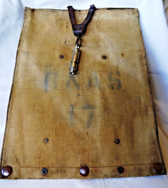 WW1 ROYAL NAVAL Air Service Observers' Map Case marked "RNAS 17" and ...