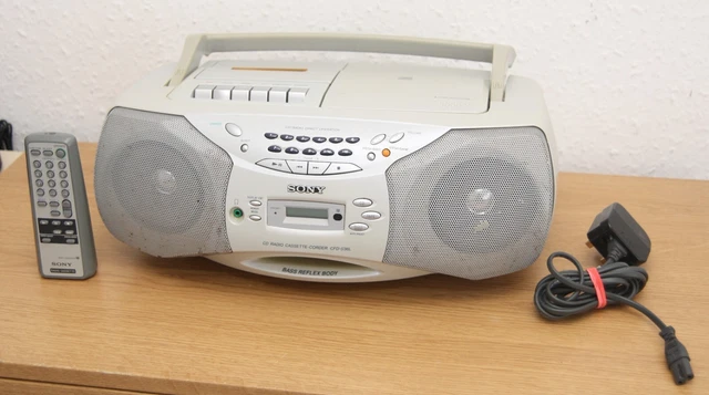 RARE SONY BOOMBOX CD Retro Vintage Radio Cassette Player CFD S36L VGC ...