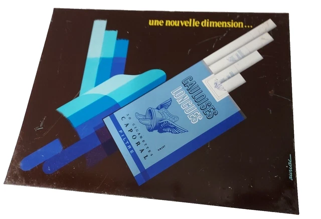 ANCIENNE PLAQUE PUBLICITAIRE cigarettes GAULOISES longues EUR 60,00 ...