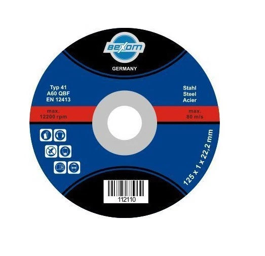 DISQUE 125 X 1 mm pour métal et acier 125x1 - 200 pièces - marchandise ...