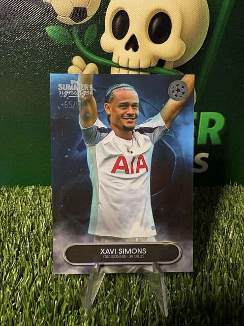 XAVI SIMONS /99. Topps UCC Summer Signings 2025/26. Tottenham £16.13 ...