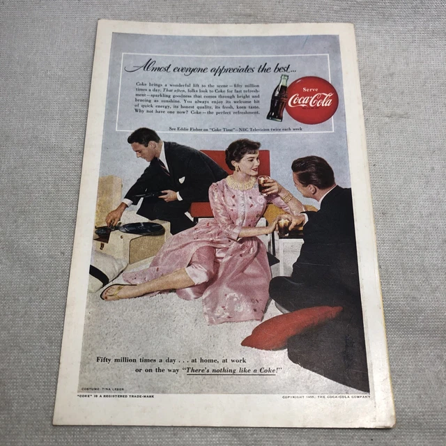 1955 COKE COCA Cola Soda Orig Magazine Ad Fifty Million Times A Day ...