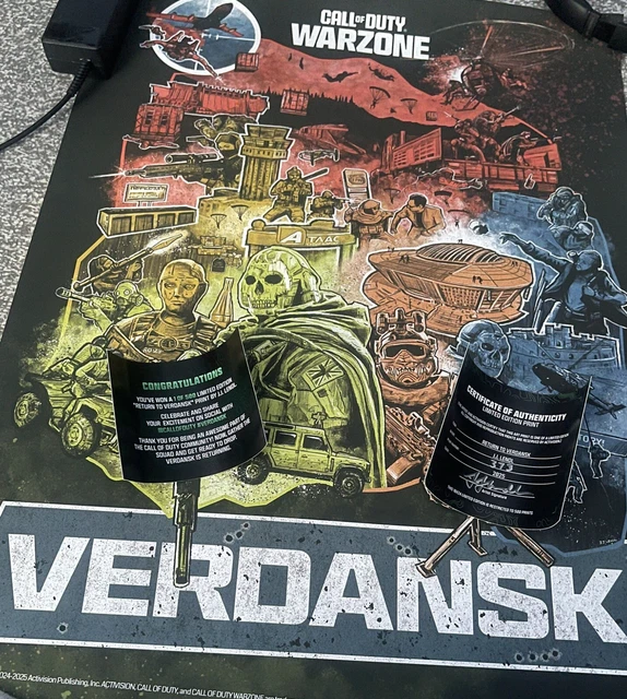 RARE CALL OF Duty Warzone Verdansk Returns 2025 Poster. Print : 373 out ...