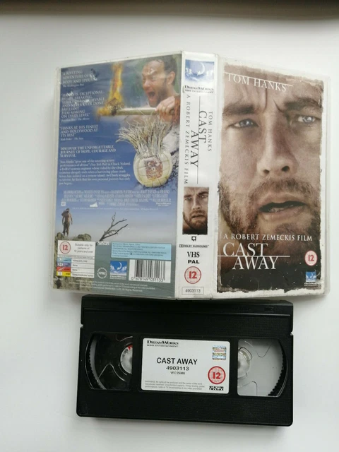 CAST AWAY VHS Video 2000 Survival Drama Tom Hanks £5.00 - PicClick UK