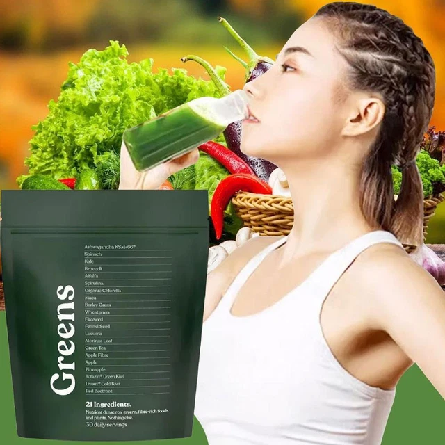 SUPER GREENS POWDER - Natural Natural Energy and Immunity Support - 6oz ...