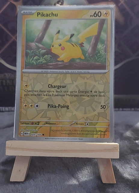 CARTE POKÉMON PIKACHU 025/165 Reverse EV3.5 Mew Pokémon 151 Neuve Fr ...