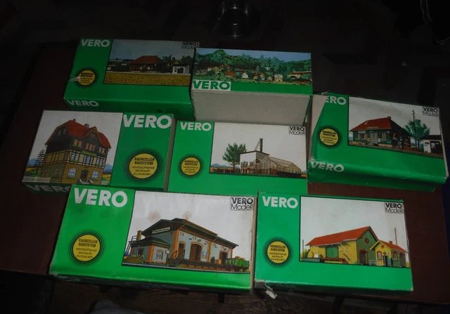 VINTAGE VERO Model Buildings x7 unmade boxed EUR 40,40 - PicClick DE