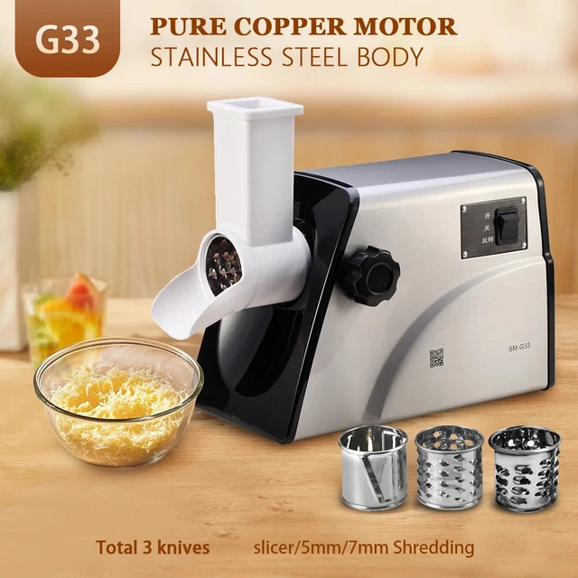 AUTOMATIC CHEESE SHREDDER 220 Volt Home Cheese Slicer Vegetable ...