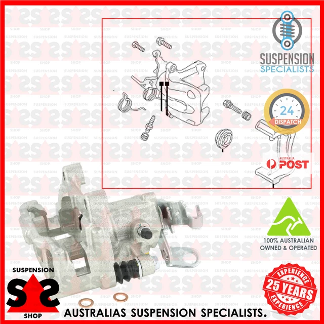 REAR AXLE RIGHT Brake Caliper Suit SKODA Octavia Ii Combi (1Z5) 1.8 TSI OCTAVIA EUR 146,74 ...