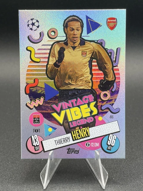 THIERRY HENRY VINTAGE Vibes Legend Match Attax 2024/2025 Arsenal 24/25 # 416 £1.99 - PicClick UK