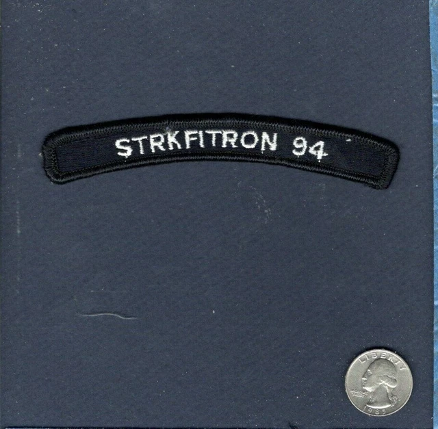 VFA-94 MIGHTY SHRIKES US Navy Enlisted Uniform Squadron Rocker Patch £4 ...