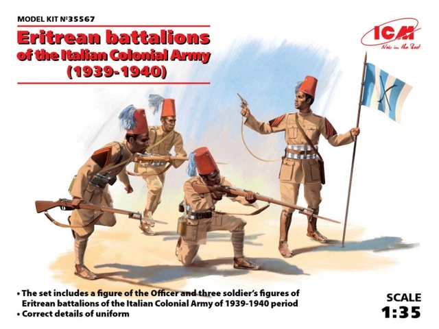 ICM ERITREAN BATTALIONS Of The Italian Colonial Army 1939-1940 Kit 1:35 ...