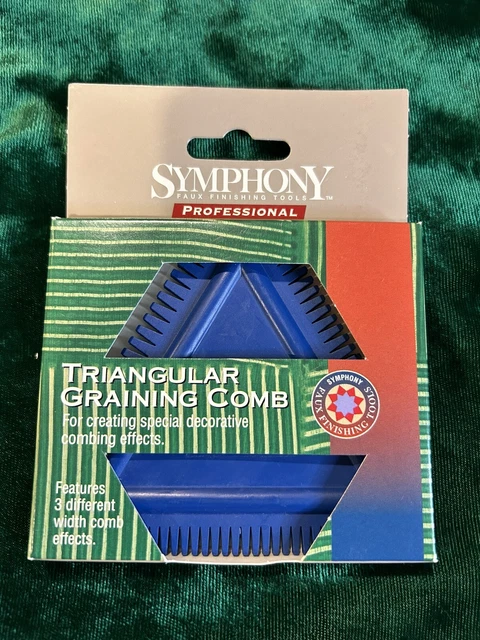 SYMPHONY FAUX FINISHING Tools Art Graining Triangular Comb Tool Made In ...