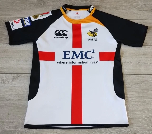 LONDON WASPS - St Georges Day Rugby Shirt 2010 Canterbury Large Jersey ...