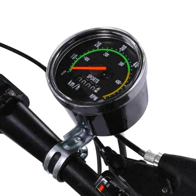 RETRO BIKE ODOMETER Mechanical Speedometer Classic Analog Cyclist Meter ...