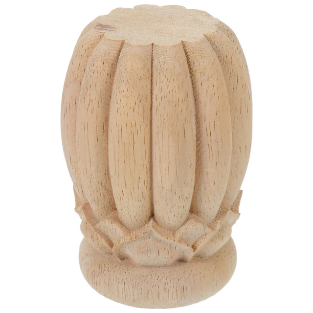 EUROPEAN STYLE WOOD Carving Columns DIY Finial Crafts Decoration Topper ...