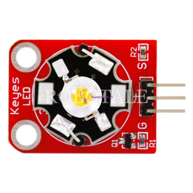 2 5pcs 3w High Power Keyes Led Module With Pcb Chassis For Arduino