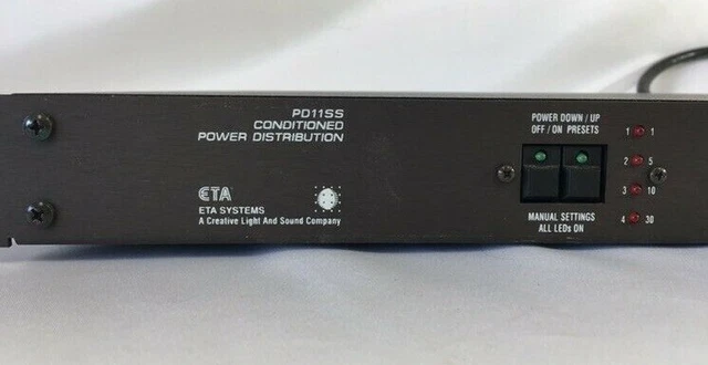 ETA SYSTEMS PD11SS Conditioned Power Distribution Model EPD11 Pro ...