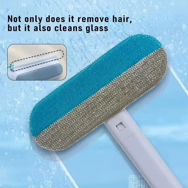 MULTI-FUNCTION BRUSHER PET Cat Hair Remover Brush Manual Lint Dog Hair ...