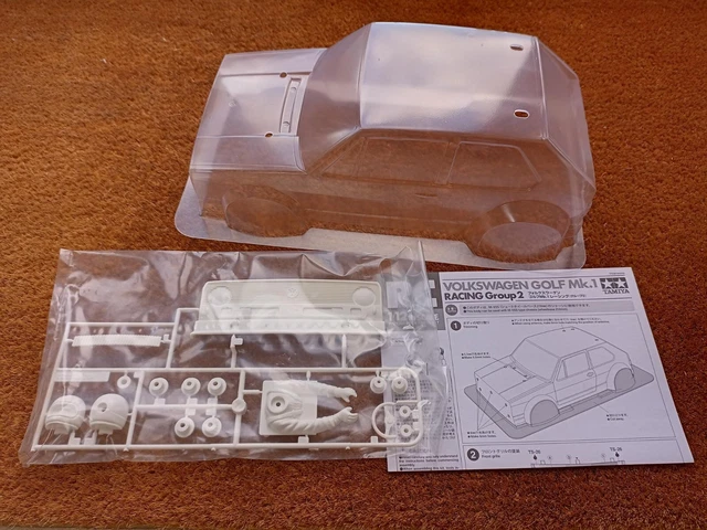 TAMIYA VOLKSWAGEN VW Golf Mk1 Body Shell 47308 Kamei Racing Group 2 M ...