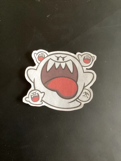 VIDEO GAME CHARACTER Sticker Super Mario Bros Luigis Mansion King Boo ...