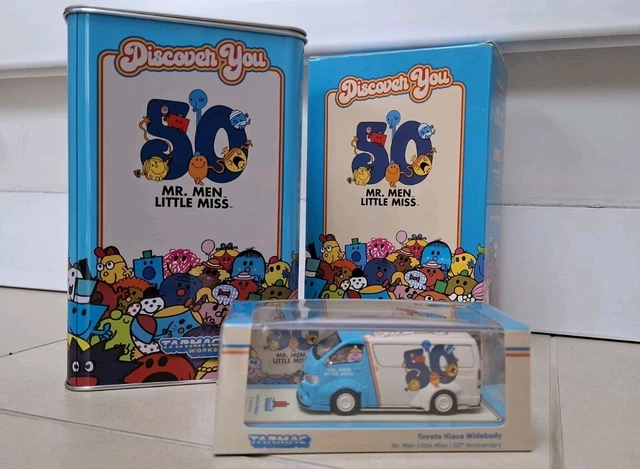 MR MEN LITTLE Miss 50th Anniversary Toyota Hiace Widebody 1:64 Tarmac ...