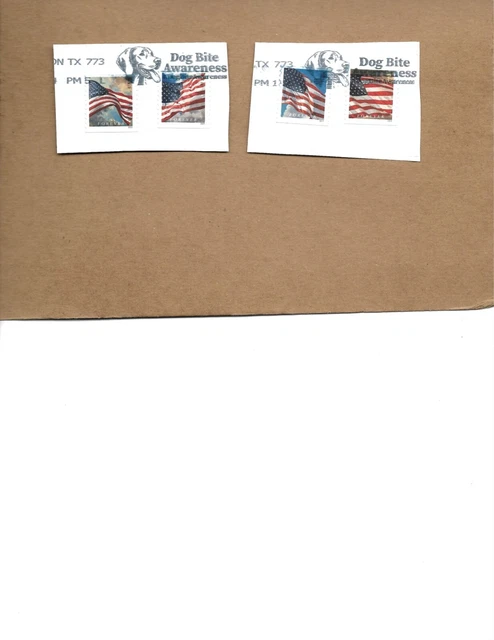 FLAGS 2024 SET Of Four Coil Stamps Used On Paper Apu 10,000 Coil $7.10 ...