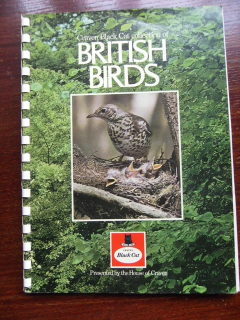 VINTAGE CIGARETTE CARDS- British Birds - Craven Black Cat £6.00 ...