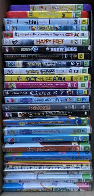 25 KIDS DVDS Kids Children Movies Bundle Bulk Lot -PRE OWNED #223 $45. ...