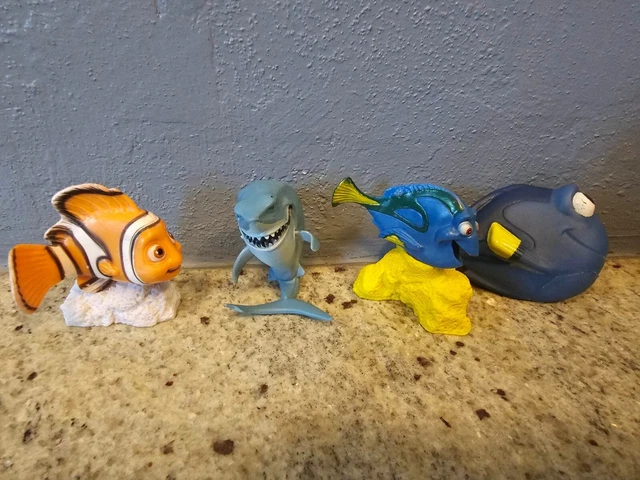 DISNEY-PIXAR FINDING NEMO/DORY Playset 4 Plastic Figures Cake Topper ...