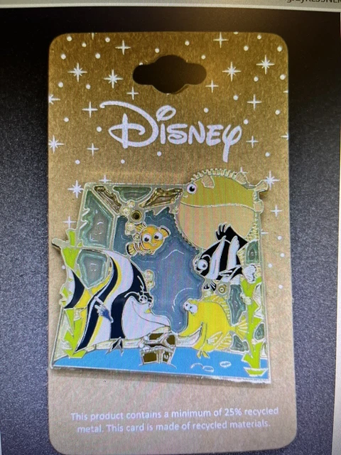 DISNEY PIXAR FINDING Nemo Fish Tank Stained Glass Enamel Disney Pin ...