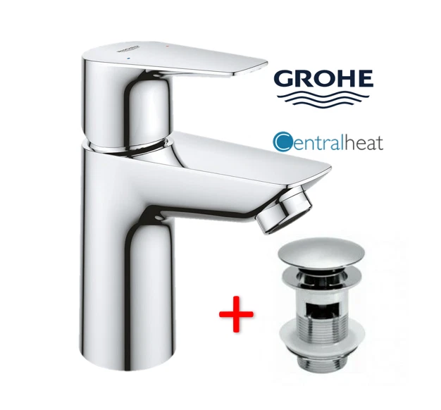 GROHE BAUEDGE 2022 Basin Mixer With Click Clack Waste 23330000 £69.99 ...