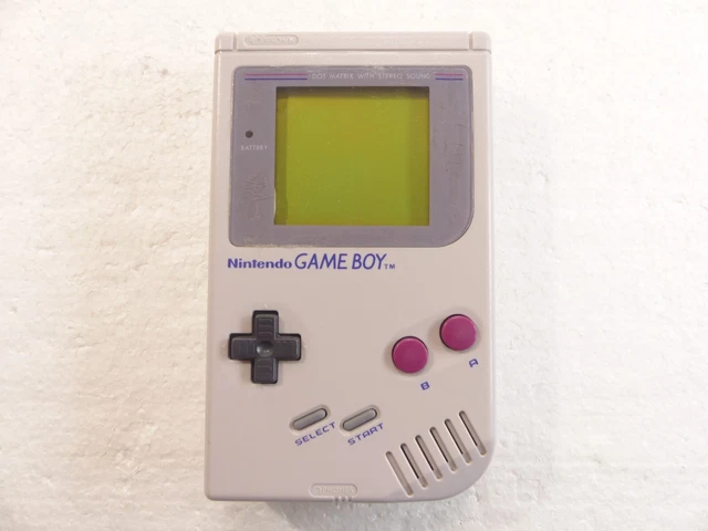 ORIGINAL NINTENDO GAME Boy DMG-01 Gray Handheld Console System *TESTED ...