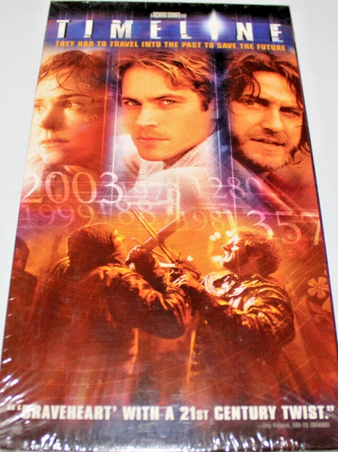 TIMELINE (FACTORY SEALED VHS) Paul Walker, Gerard Butler, Billy ...