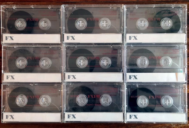 NINE C90 AUDIO cassette Tapes (SONY FXI) Please See Description £17.21 ...
