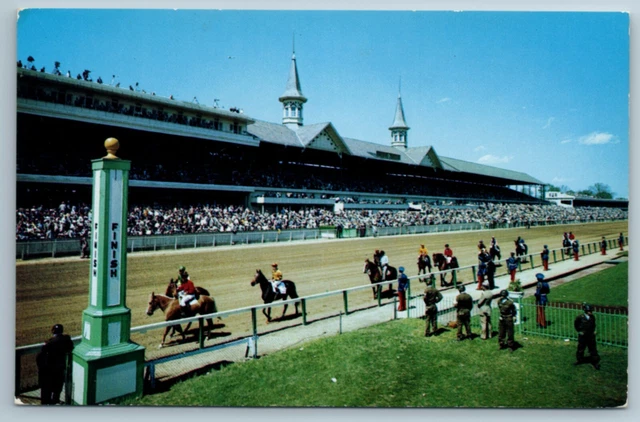 RACE DAY KENTUCKY Derby Churchill Downs Louisville KY Postcard Horse ...