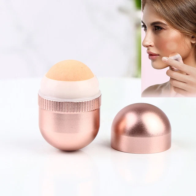 MINI FACIAL OIL Absorbing Roller Volcanic Stone Ball Oil Removing ...