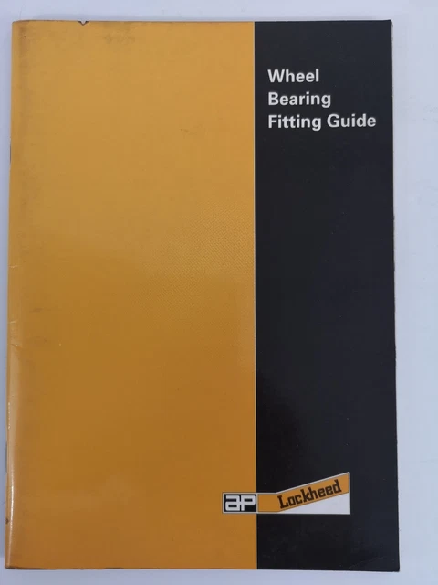 VINTAGE AP LOCKHEED Wheel Bearing Fitting Guide Booklet £4.99 - PicClick UK
